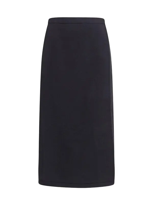RIER Fleece Wool Skirt - Black