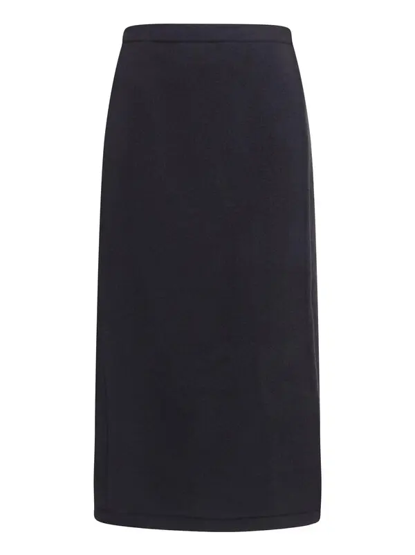 RIER Fleece Wool Skirt - Black