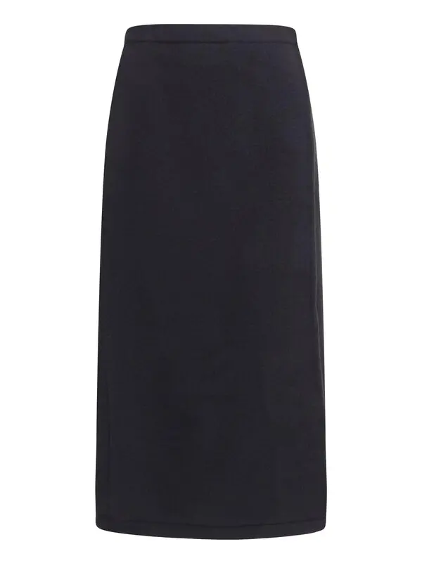 RIER Fleece Wool Skirt - Black