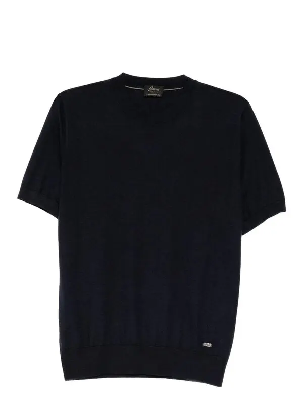 Brioni Cashmere And Silk Blend T-shirt - Multicolor