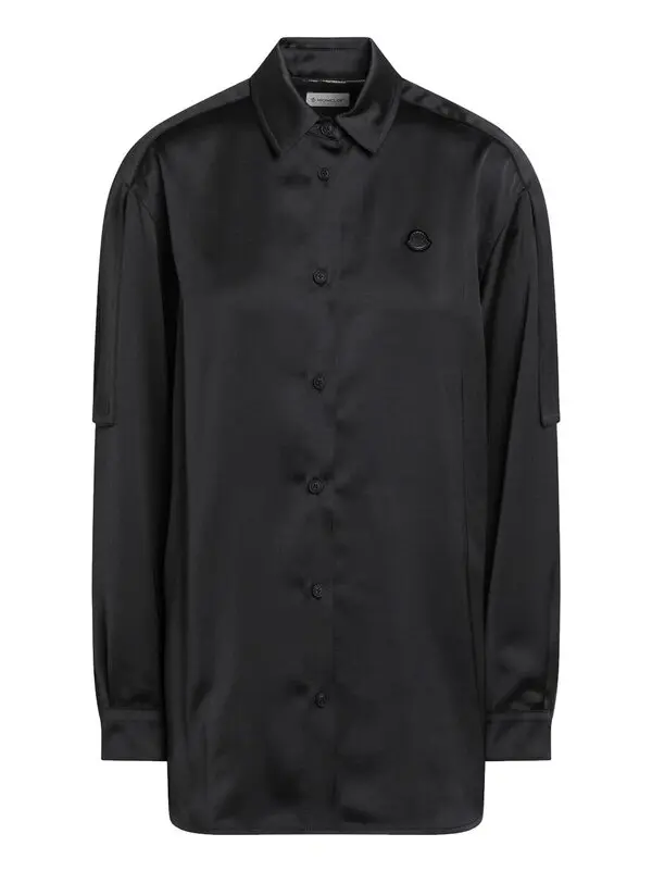 MONCLER X EDWARD ENNINFUL Viscose Long-sleeve Shirt - Black