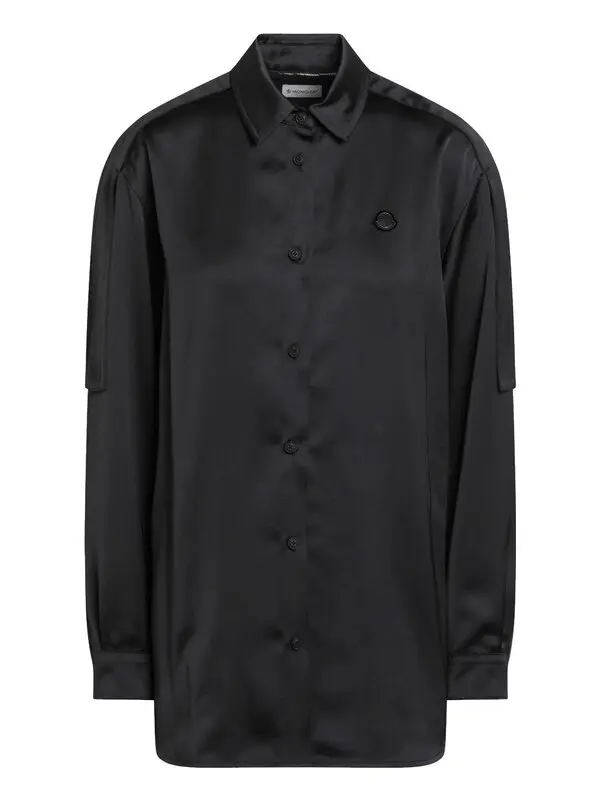 MONCLER X EDWARD ENNINFUL Viscose Long-sleeve Shirt - Black
