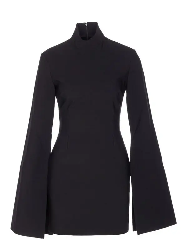 Solace London Laurel Mini Dress - Black