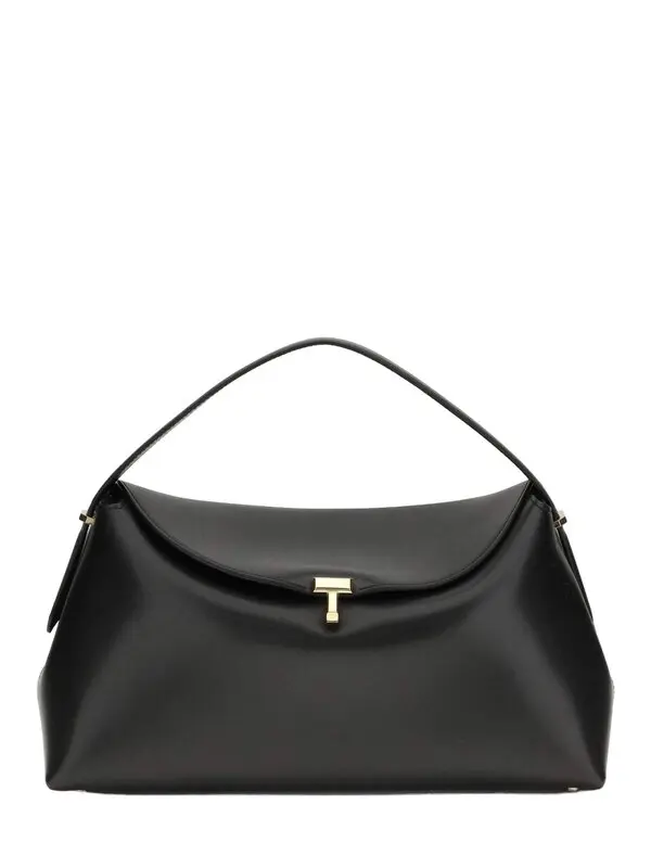 TOTEME T-lock Shoulder Bag - Black