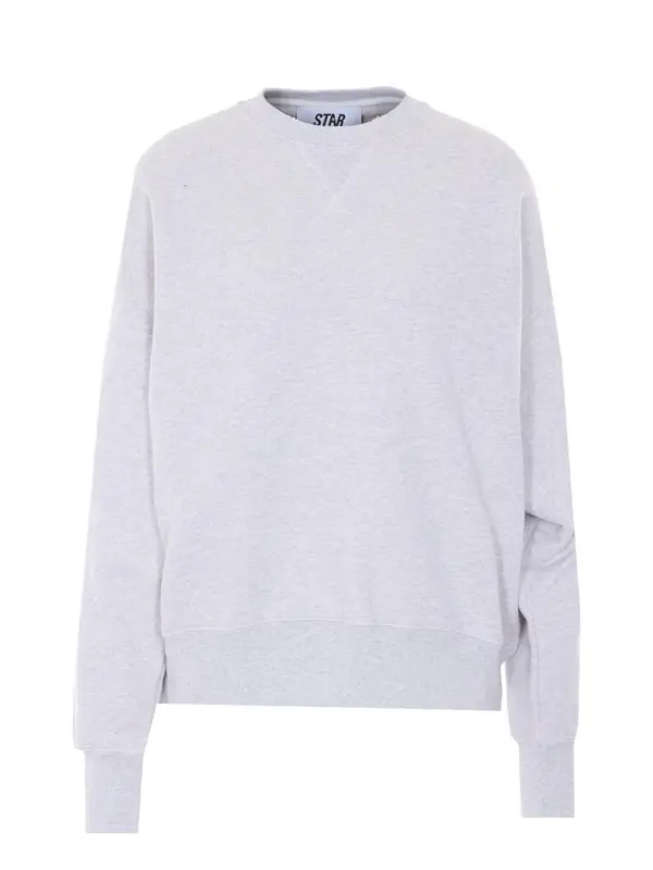 GOLDEN GOOSE Crystal Embellished Star Oversize Sweatshirt - Gray