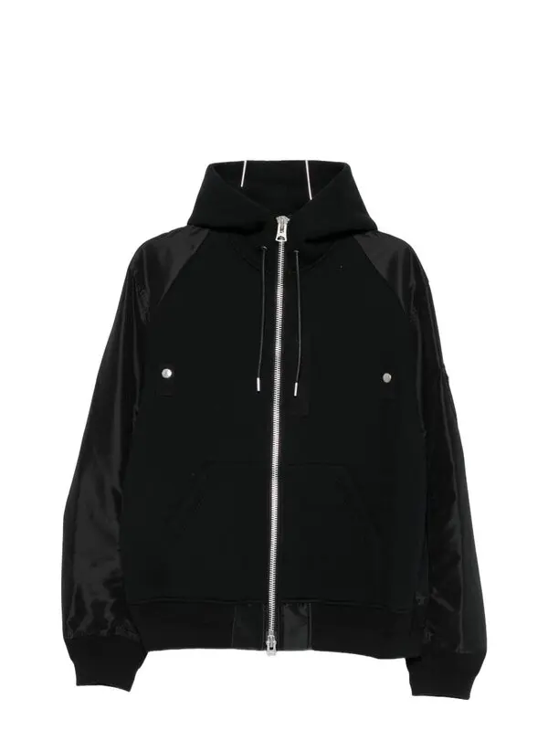 Sacai Paneled Hooded Sweatshirt - Multicolor