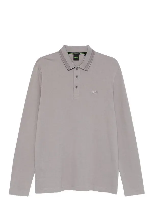 BOSS Grey Polo Shirts - Gray