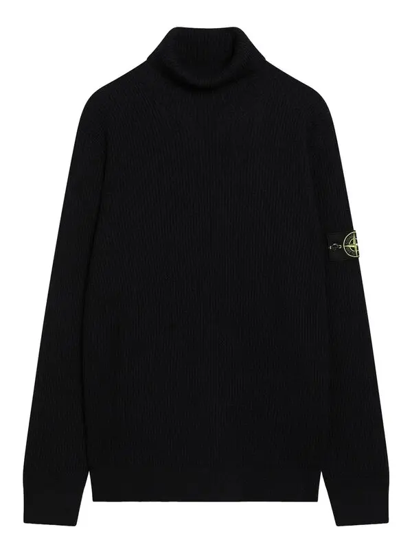 Stone Island Turtleneck Sweater - Blue