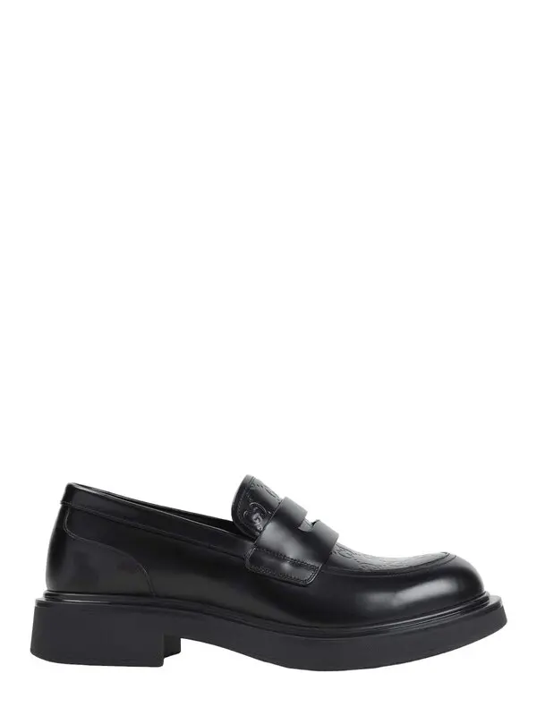 Gucci Enki Calf Leather Loafers - Black