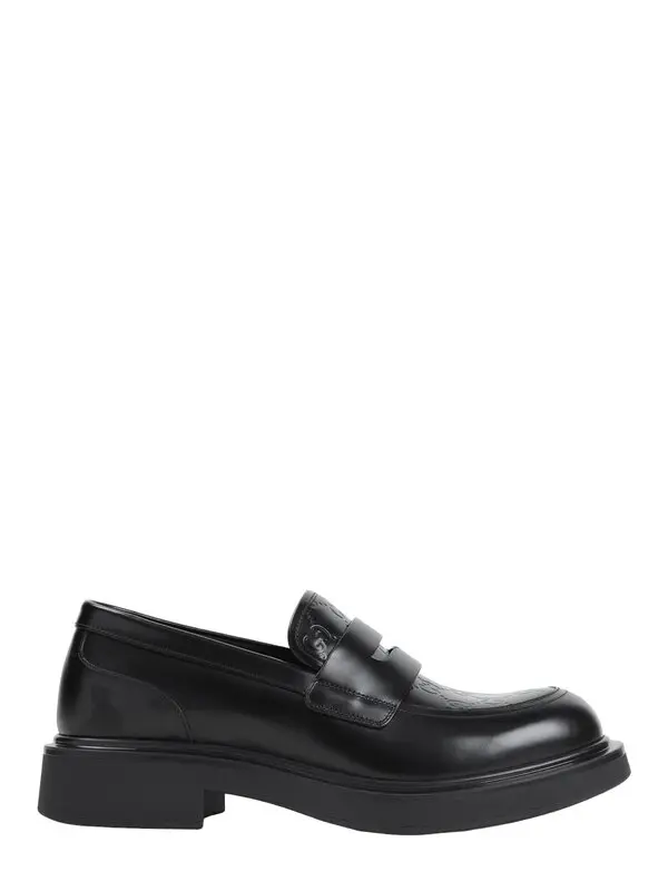 Gucci Enki Calf Leather Loafers - Black