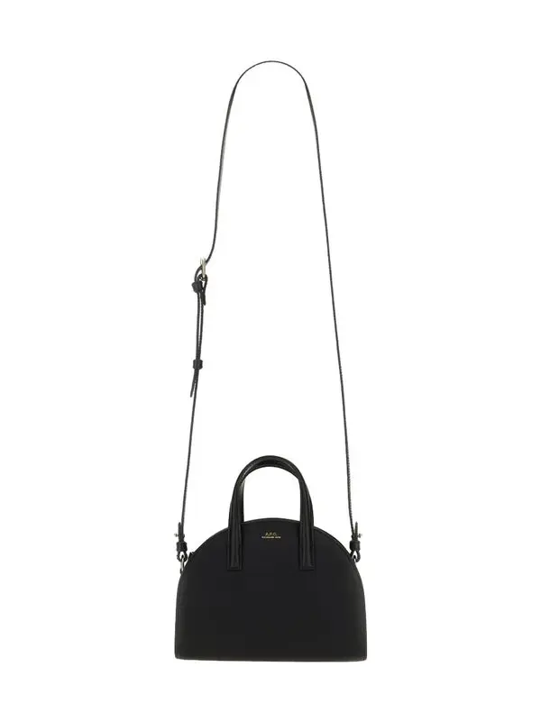 A.p.c. Demi-lune Tote Bag Small - Black