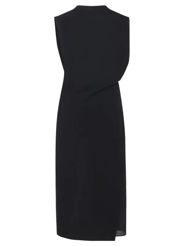 Jacquemus The Drap Midi Dress - Black