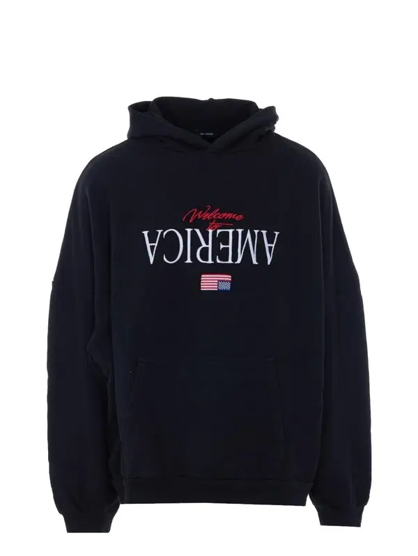 WILLY CHAVARRIA Welcome To America Hoodie - Black