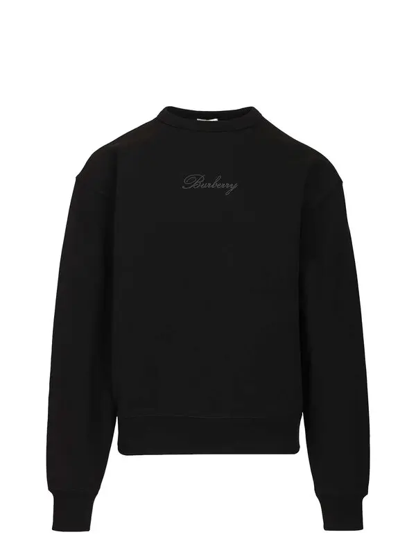 Burberry Cotton Sweatshirt - Black