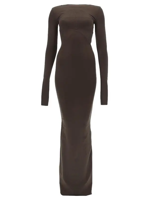 Rick Owens Abito Temple Gown - Brown