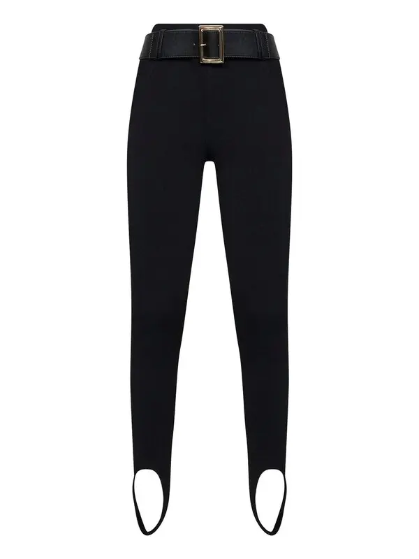 SELF-PORTRAIT Compact Knit Stirrup Leggings - Multicolor