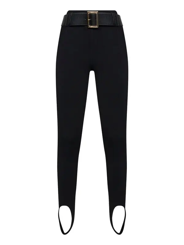 SELF-PORTRAIT Compact Knit Stirrup Leggings - Multicolor