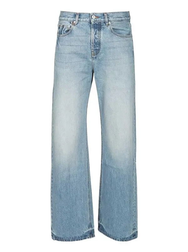 Jacquemus Straight Leg Denim Trousers - Blue