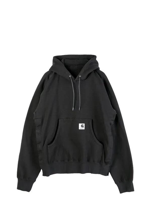 SACAI X CARHARTT WIP Cotton Hoodie - Black