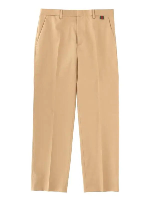 Gucci Cotton Tailored Pants - Cream