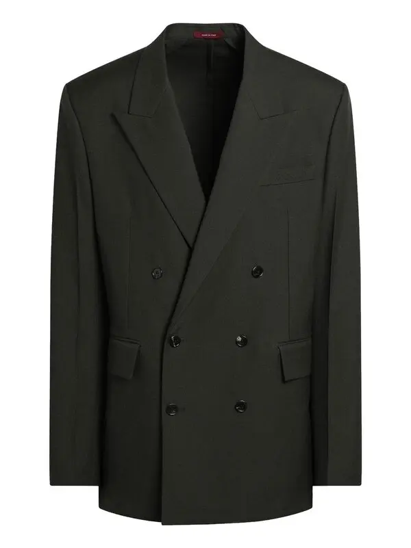 Gucci Military Double-breasted Wool Jacket - Green