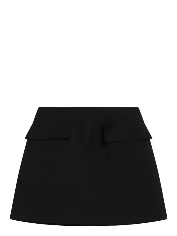 Alexander McQueen Wool Mini Skirt - Black