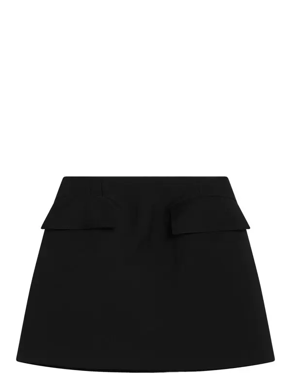 Alexander McQueen Wool Mini Skirt - Black