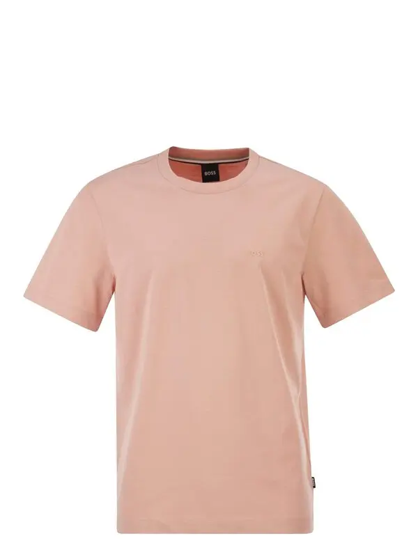 BOSS Cotton Jersey T-shirt With Logo - Pink