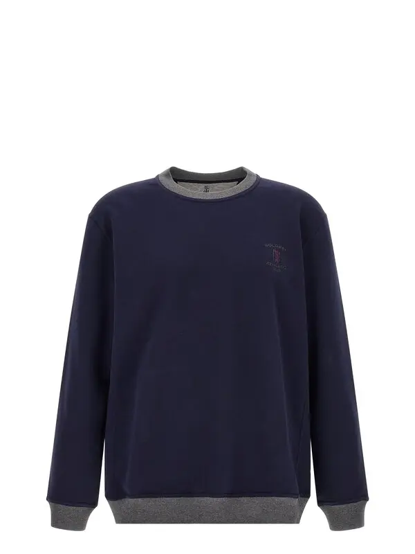 Brunello Cucinelli Cotton Sweatshirt - Blue