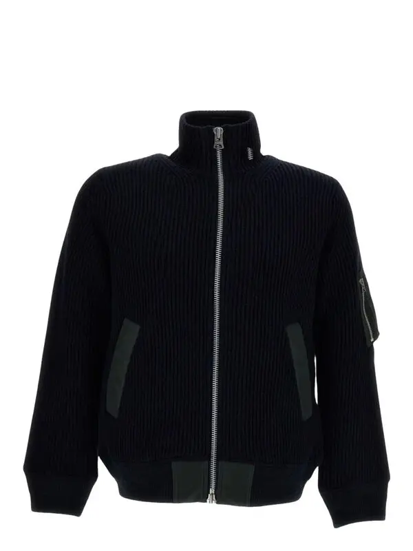 Sacai Wool Blouson Jacket - Multicolor