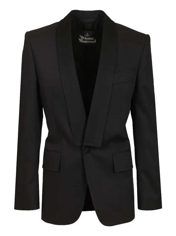 VIVIENNE WESTWOOD Humphrey Tailored Single-breasted Smoking Jacket - Black