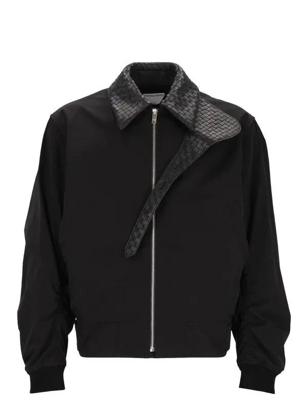 Bottega Veneta Padded Nylon Bomber Jacket - Black