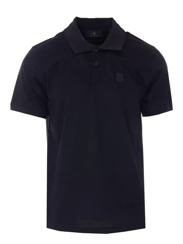 Belstaff Steel Logo Polo - Black