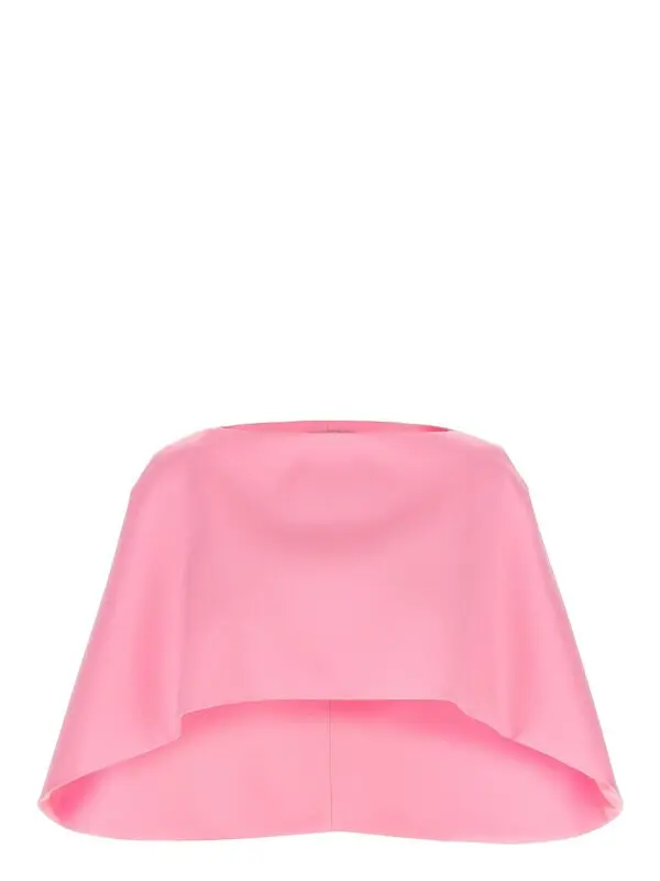 Alberta Ferretti Cropped Mantle - Pink