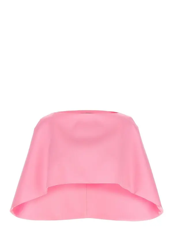 Alberta Ferretti Cropped Mantle - Pink