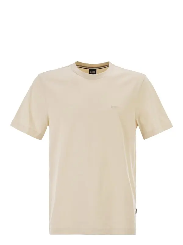 BOSS Cotton Jersey T-shirt With Logo - White