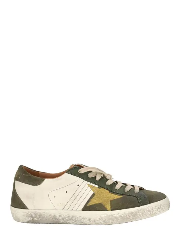 GOLDEN GOOSE Super Star Leather Sneakers - Green