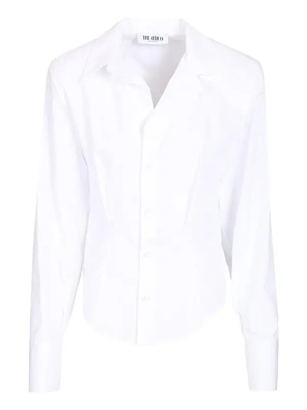 Attico Cotton Poplin Shirt - White