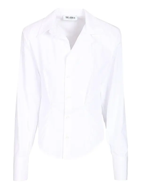 Attico Cotton Poplin Shirt - White
