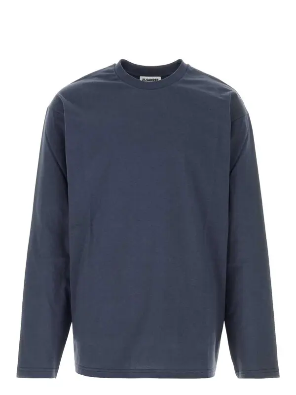 JIL SANDER Navy Cotton T-shirt - Blue