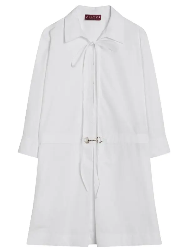 Gucci Cotton Poplin Shirtdress - White
