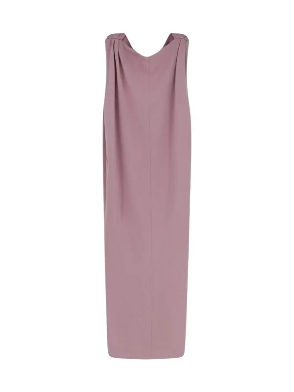 Balenciaga Midi Sack Silk And Wool Dress - Multicolor