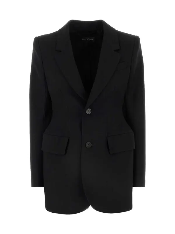 Balenciaga Wool Blazer - Black