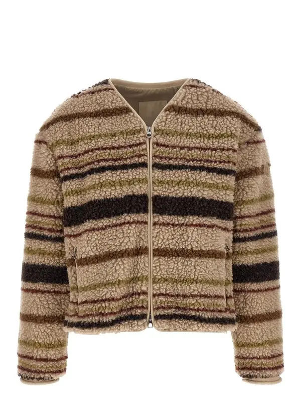 Moncler Teddy Effect Cardigan - Brown