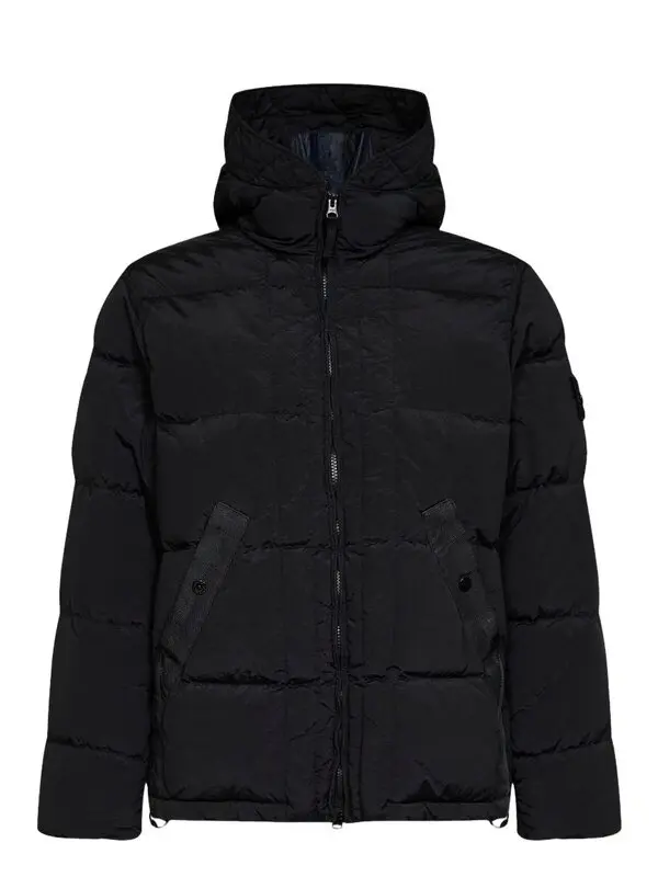 Stone Island Padded Hooded Coat - Multicolor