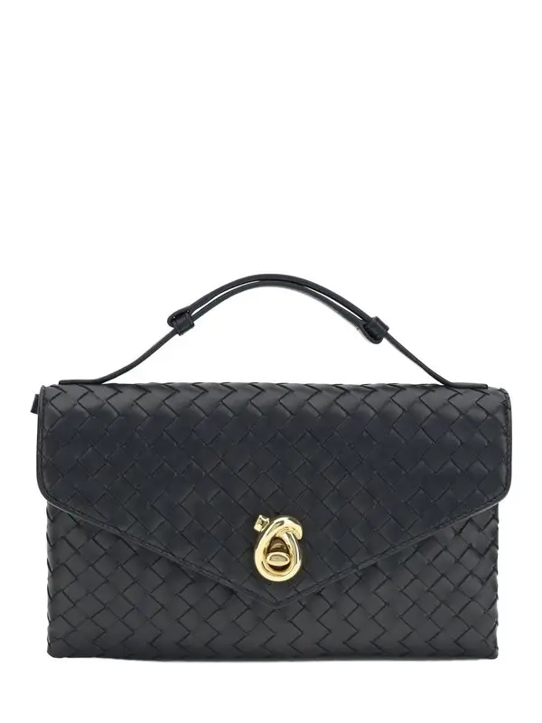 Bottega Veneta Knot Lock Shoulder Bag - Blue