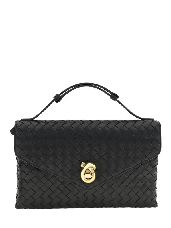 Bottega Veneta Knot Lock Shoulder Bag - Black