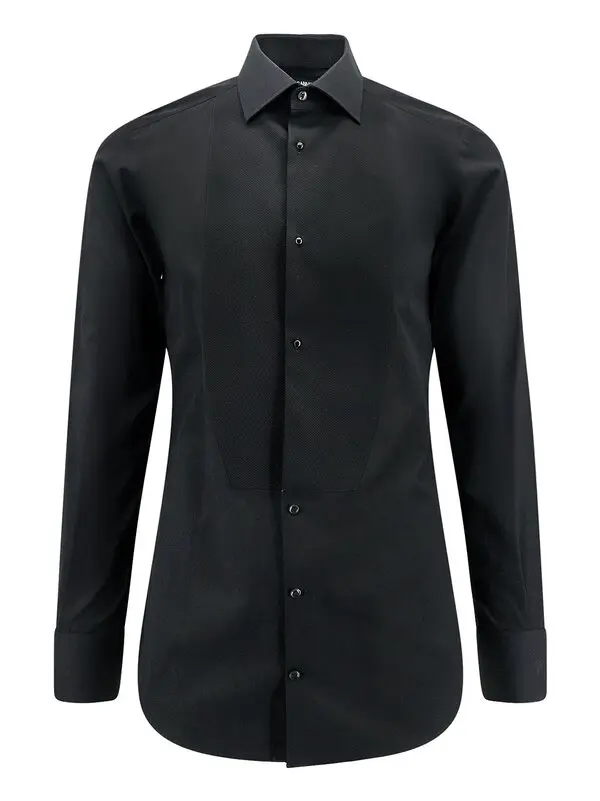 Dolce & Gabbana Gold Cotton Shirt - Multicolor