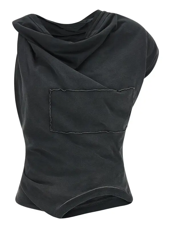 MAISON MARGIELA Upside Down Trompe L'oeil Top - Gray