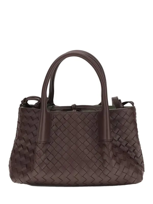 Bottega Veneta Small Intrecciato Handbag - Brown